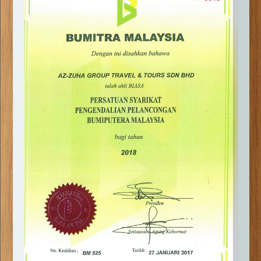 BUMITRA | Az Zuha Group Travel & Tours Sdn Bhd